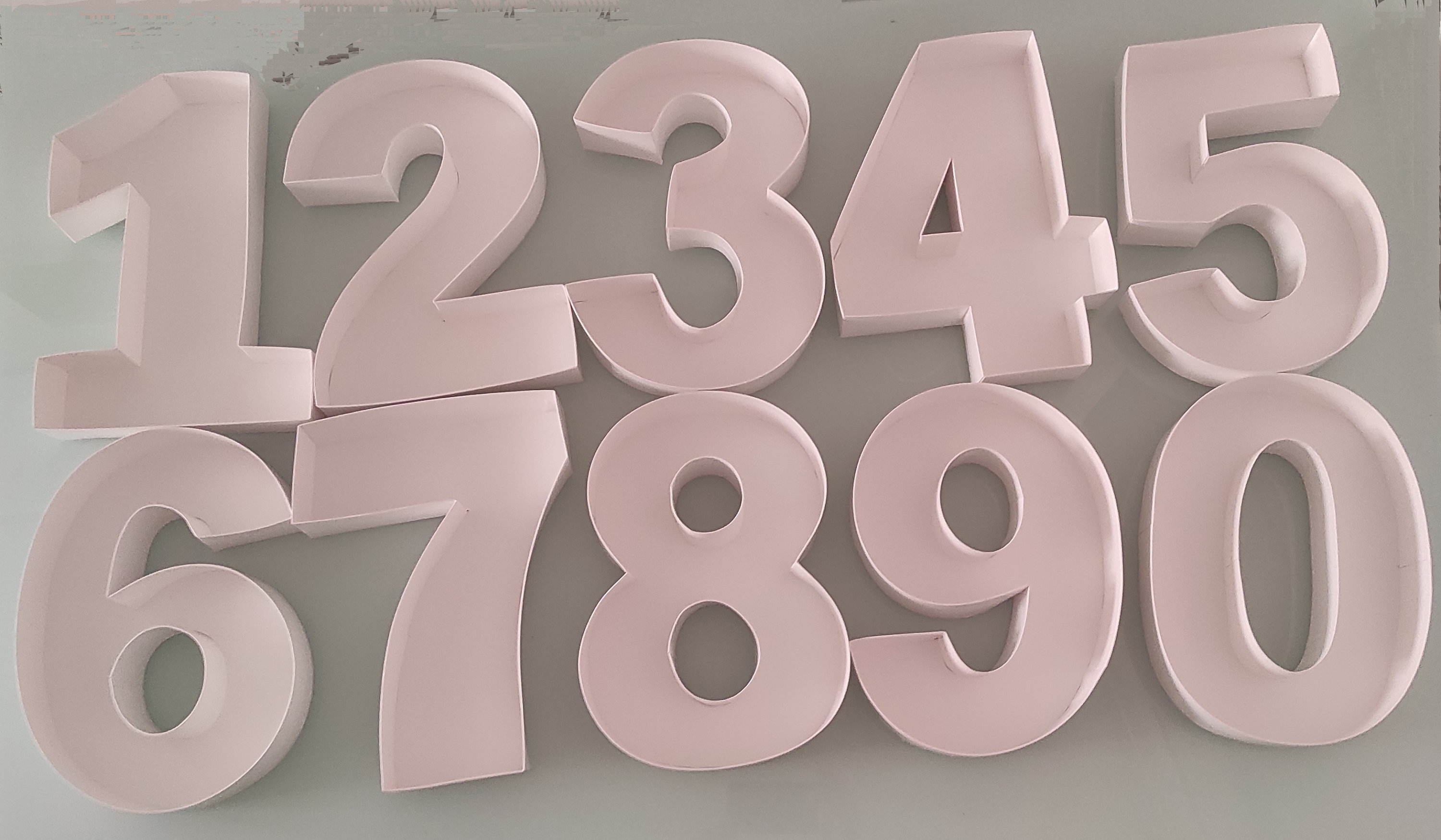 Set of Fillable Number Boxes 0 9 28cm/11 - Etsy