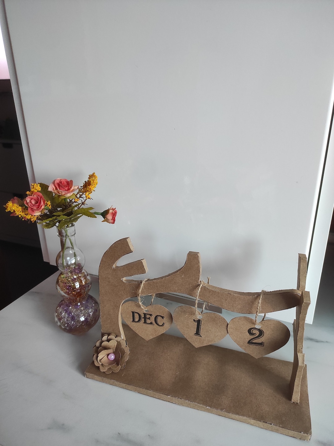 2025 Calendar Handmade Perpetual Rustic Love Calendar Flip Desk - Etsy