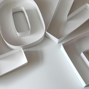 Personalized Fillable Letter Box: Cardboard Number Party Decor 8 Inch ...