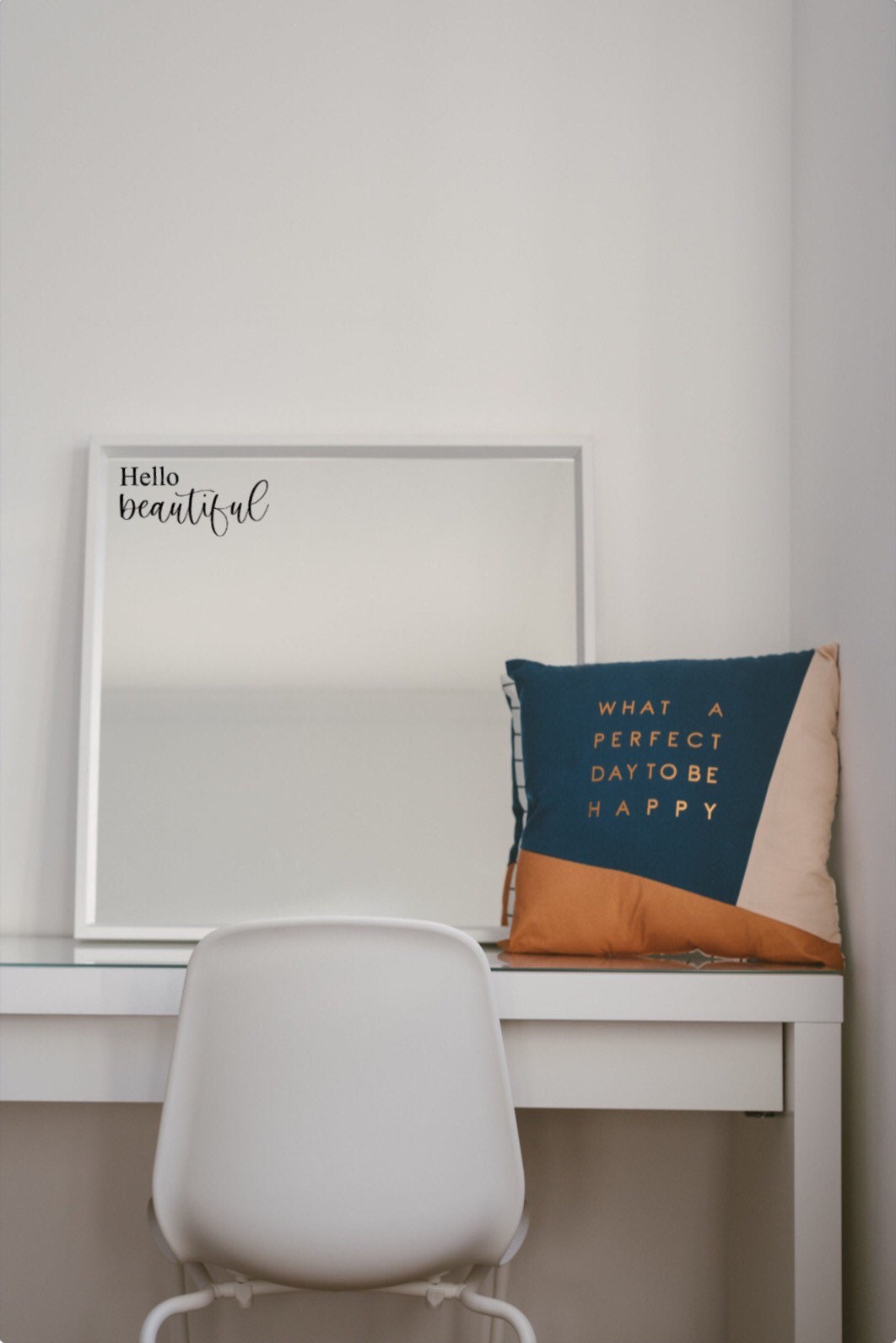 Hello Beautiful Mirror Decal Vinyl Mirror Sticker | Etsy