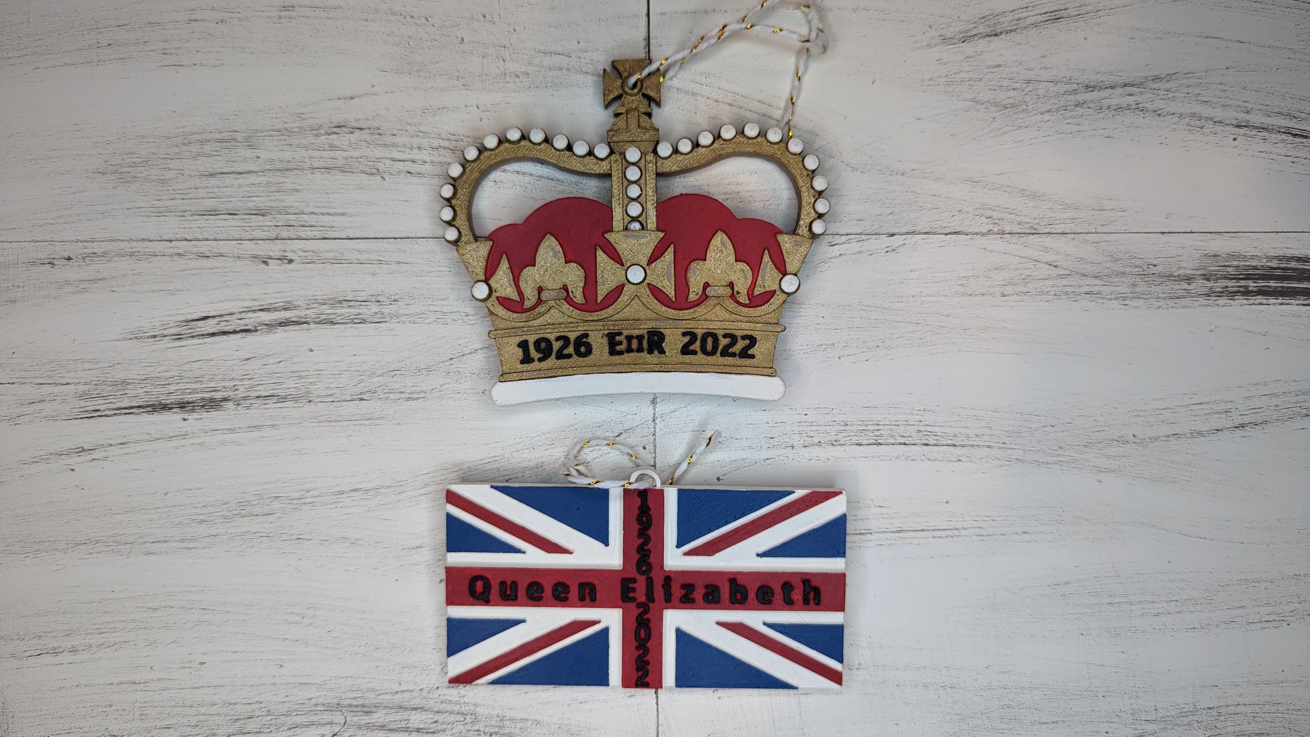 3D Printed Queen Elizabeth Ornaments - Etsy