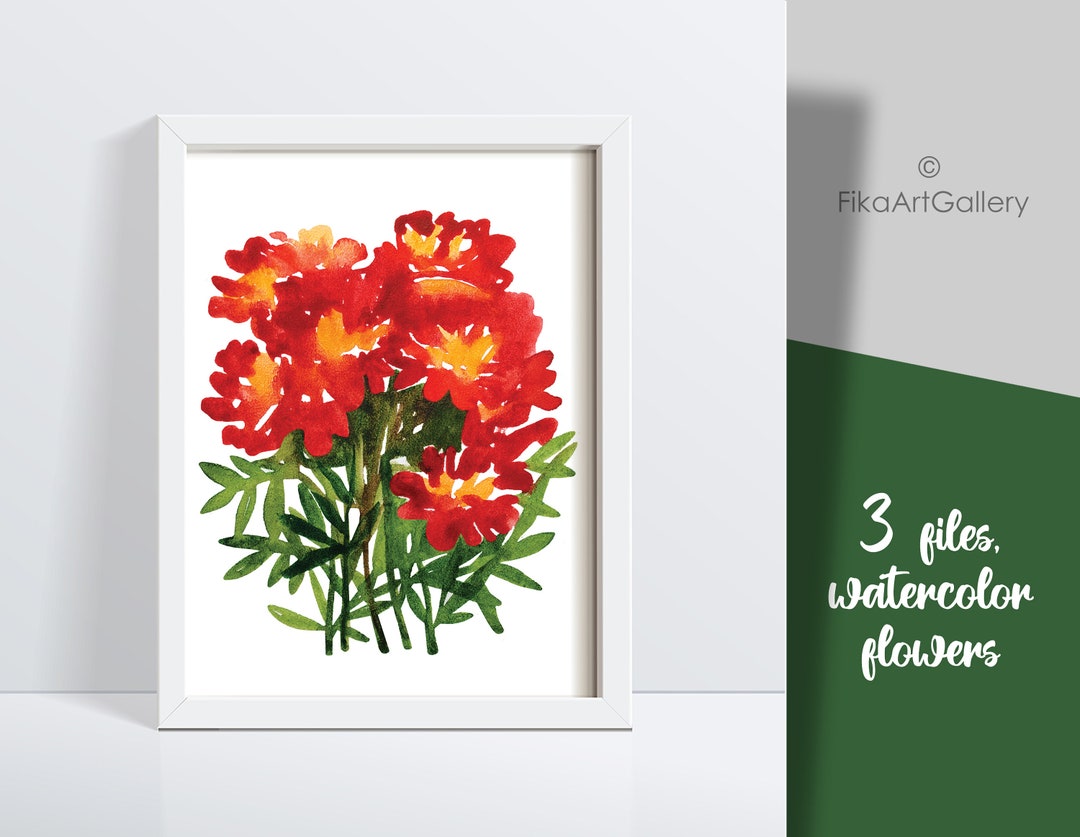Wall Art, Clip Art Printable, Floral Art, Print Decor. Illustration ...