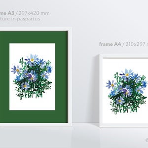 Wall Art, Clip Art Printable, Floral Art, Print Decor. Illustration ...