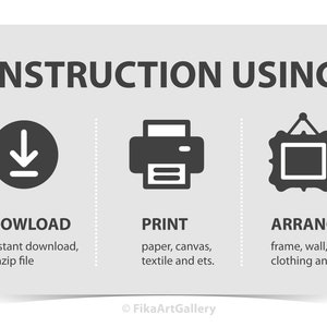 Wall Art, Clip Art Printable, Floral Art, Print Decor. Illustration ...