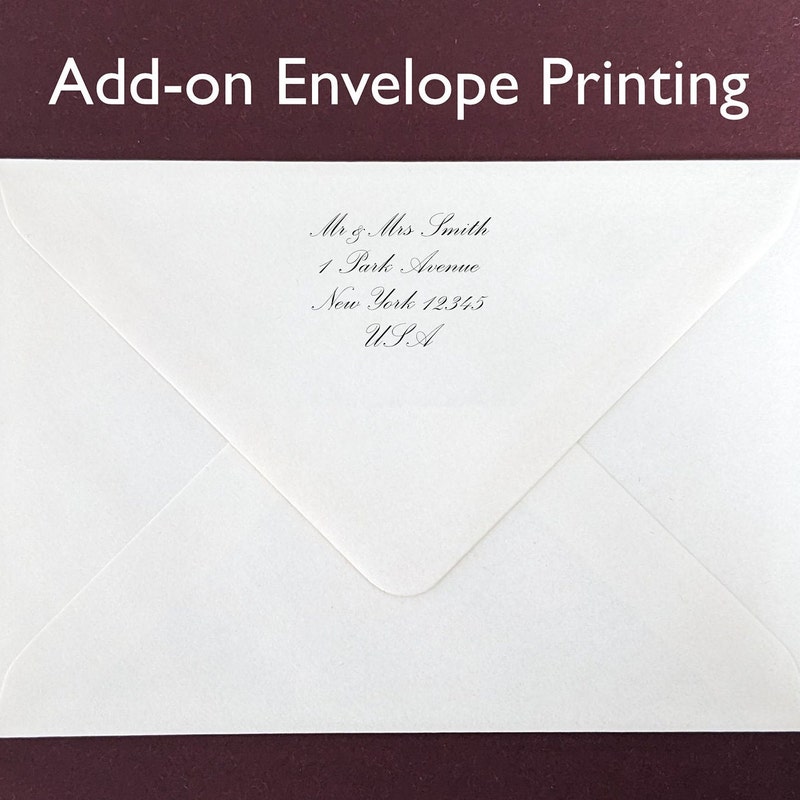 Envelope Printing - Etsy