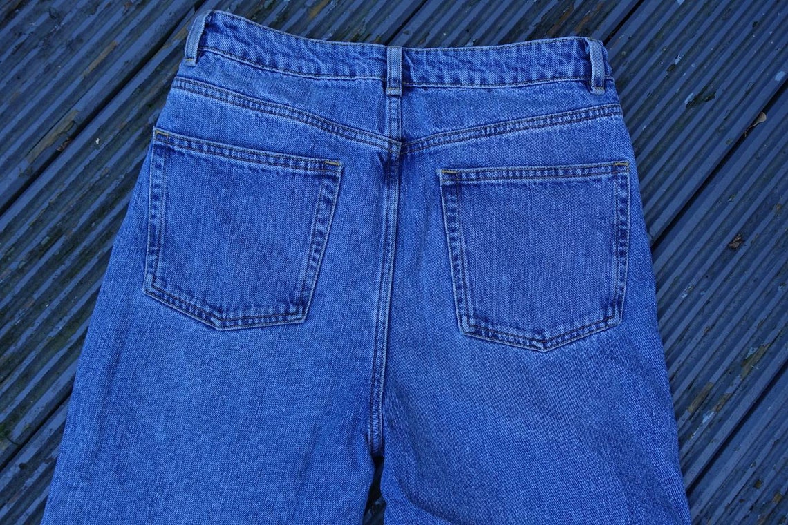 Hand Painted Custom Denim Jeans With Traditional Old School - Etsy