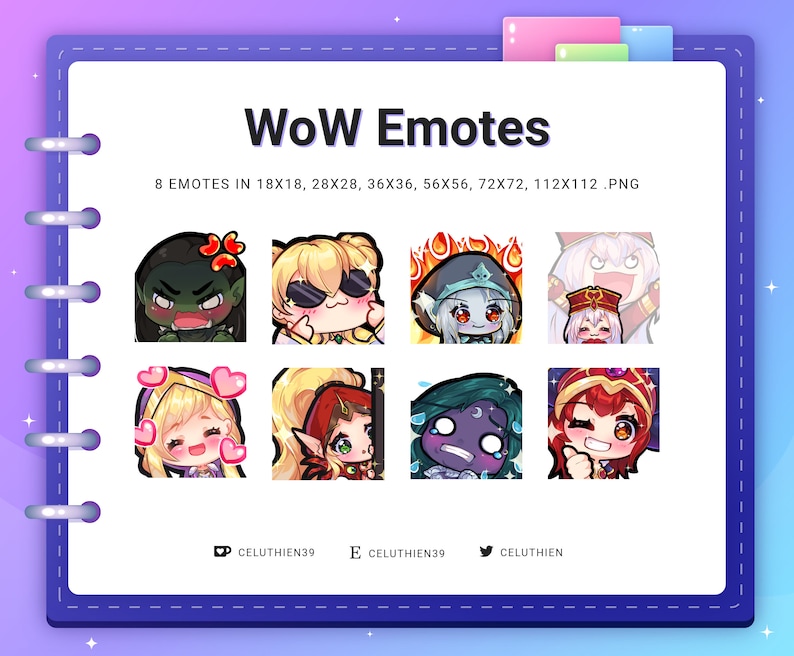 Warcraft Emote Bundle Twitch Discord Youtube Draka Chromie - Etsy Hong Kong