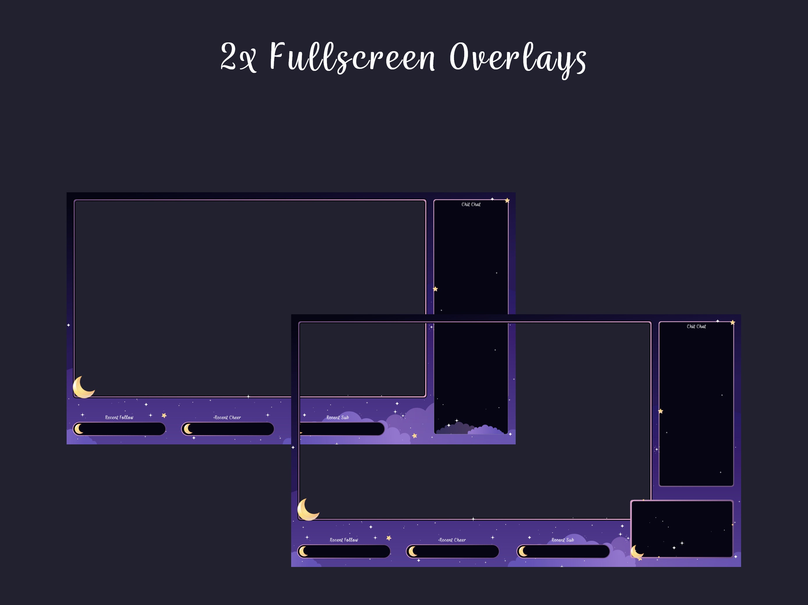 Starry Galaxy Twitch Stream Package - Etsy