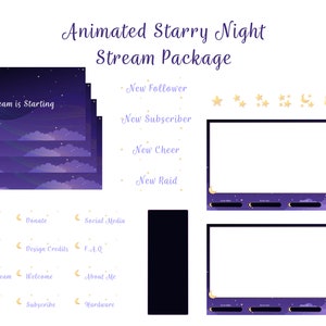 Starry Galaxy | Twitch Stream Package - Etsy