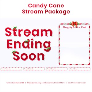 Candy Cane | Christmas | Twitch Stream Package - Etsy