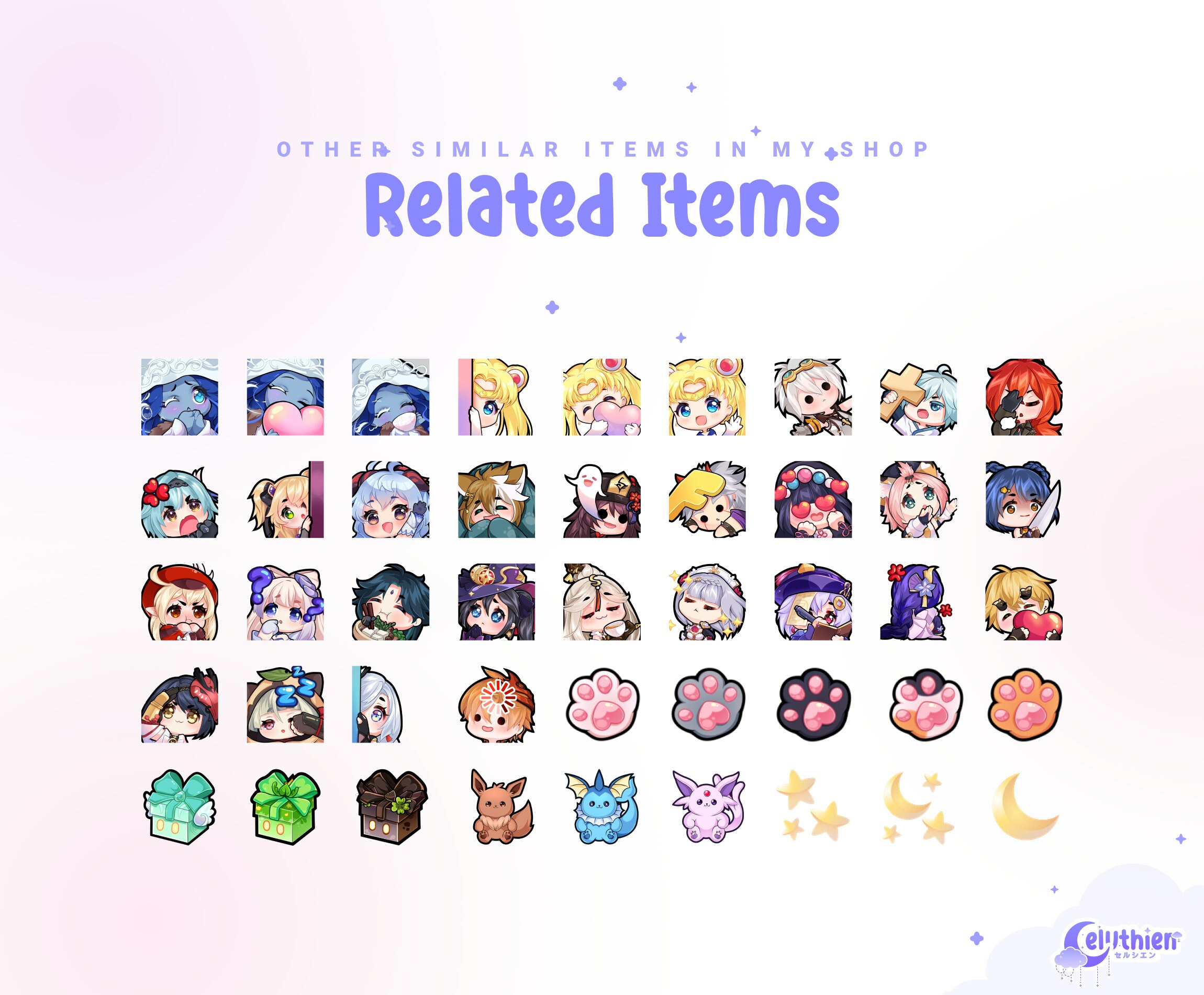 Elden Ring Ranni Emotes Tea Beg Love Twitch Discord - Etsy
