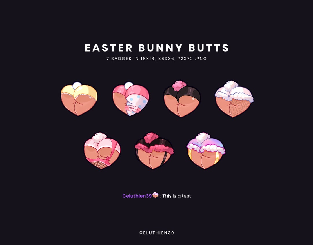 Easter Bunny Butts Medium Skin - Etsy