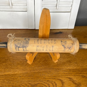 Wood Rolling Pins, Farmers Market, Fresh Eggs, Decorated Farm Animal ...