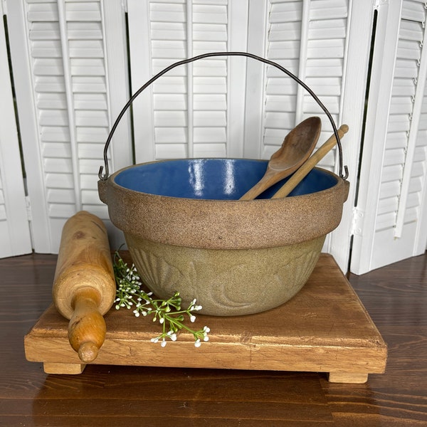Crock Bowl With Wire Handle - Etsy