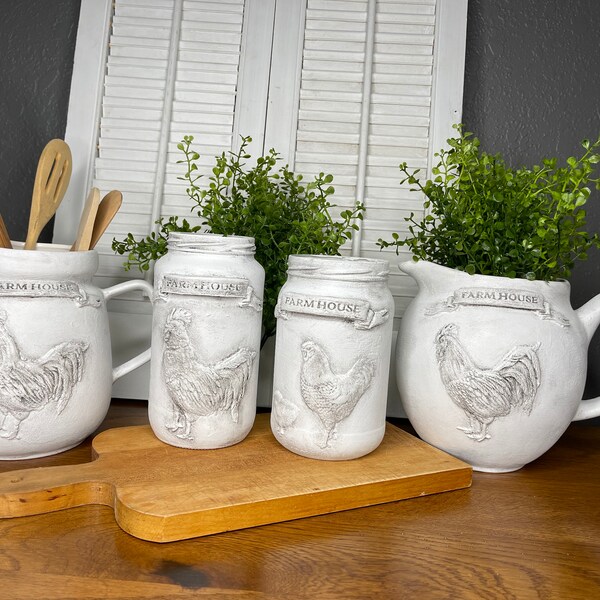 Rooster Pitcher - Etsy