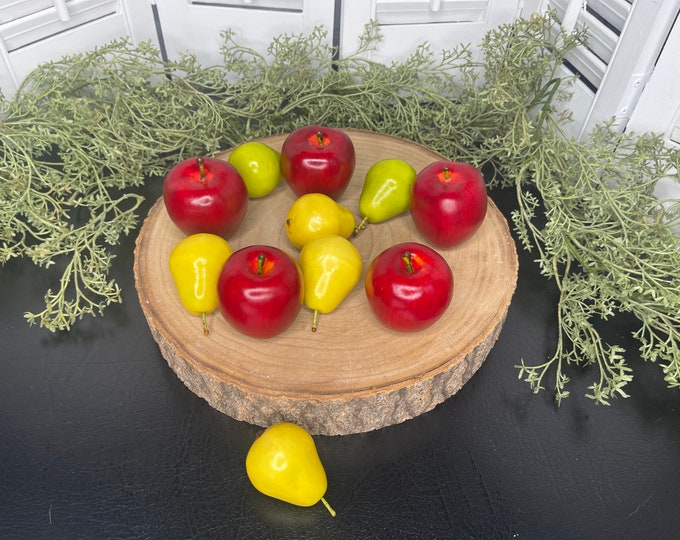Vintage Small Fake Faux Fruit, Artificial Fruit Food Props, Apples and ...