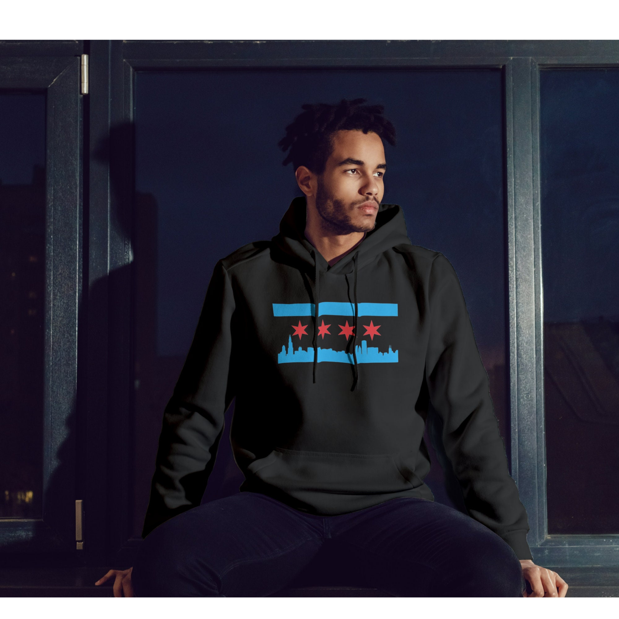 Chicago Sweater Chicago Skyline Sweater Chicago Illinois Pullover ...