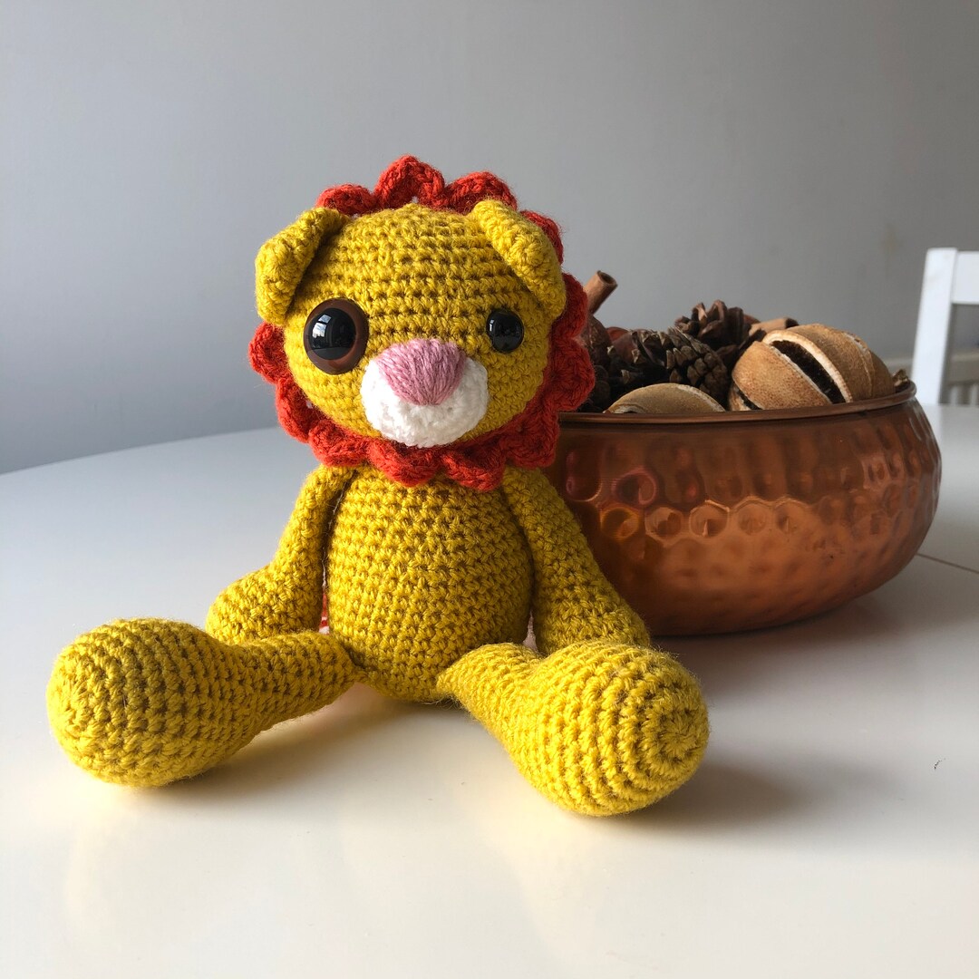 PHYSICAL ITEM: Lion Crochet Amigurumi Toy Doll Levi - Etsy