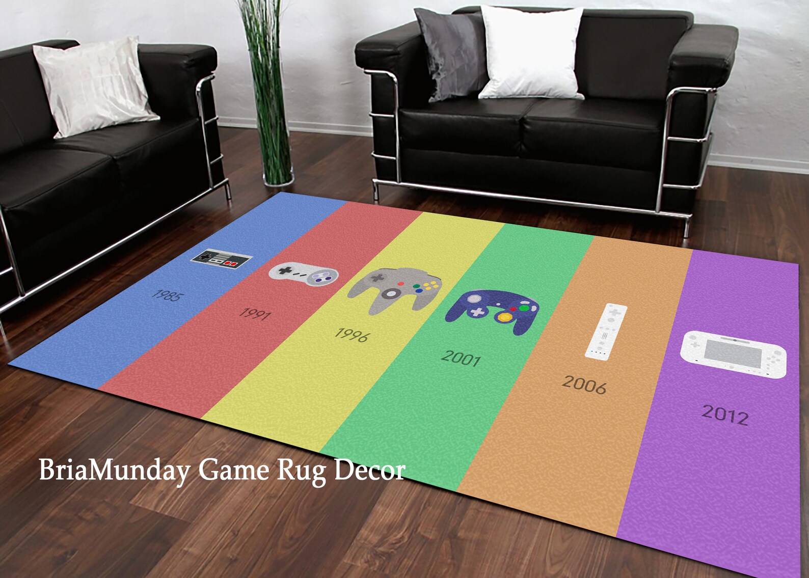 Retro Nintendo Control Gaming Area Rug Classic Video Game | Etsy