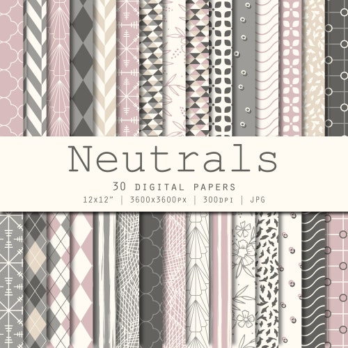 Blush and Silver Glitter Digital Paper Seamless Blush Pink | Etsy