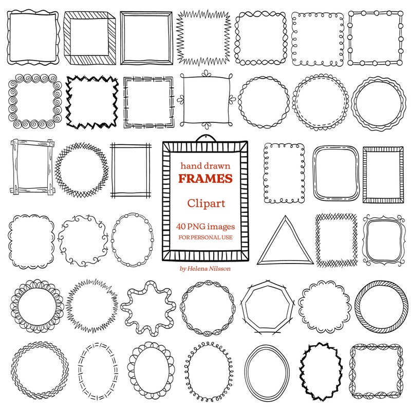 Doodle Frames - Etsy