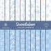 Snowflakes Digital Paper Pack 20 Printable Papers in Blue - Etsy