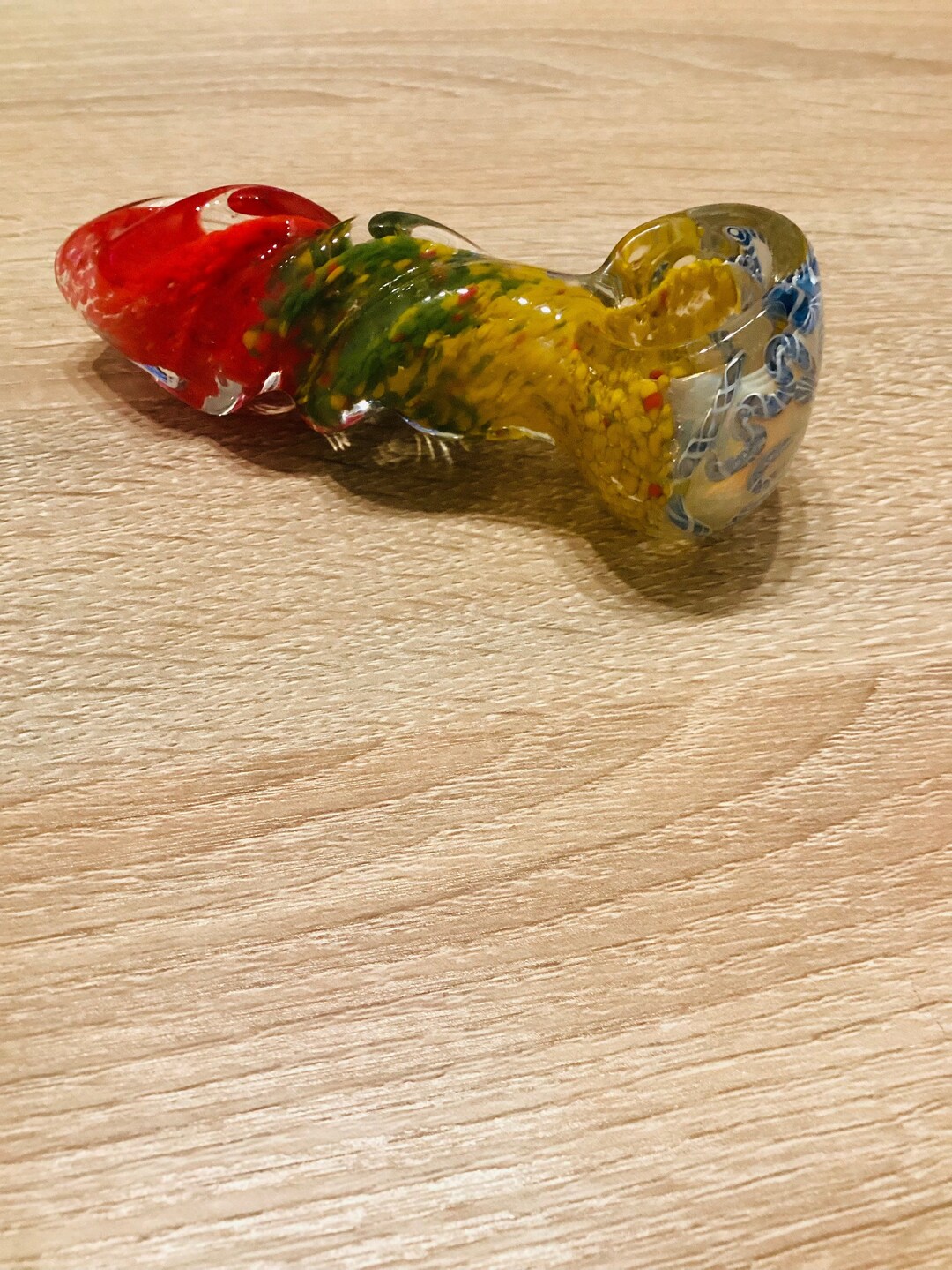 Rasta Glass Smoking Pipe /handmade Pipe /tobacco Pipes - Etsy