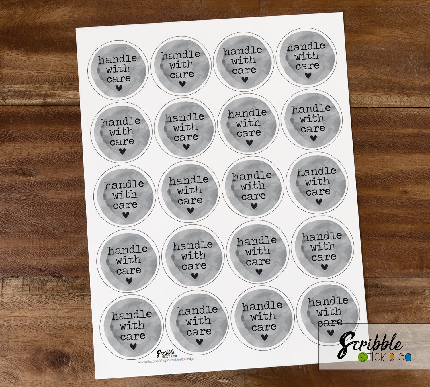 20 Fragile Stickers 2 Inch Postage Labels Careful Packaging - Etsy