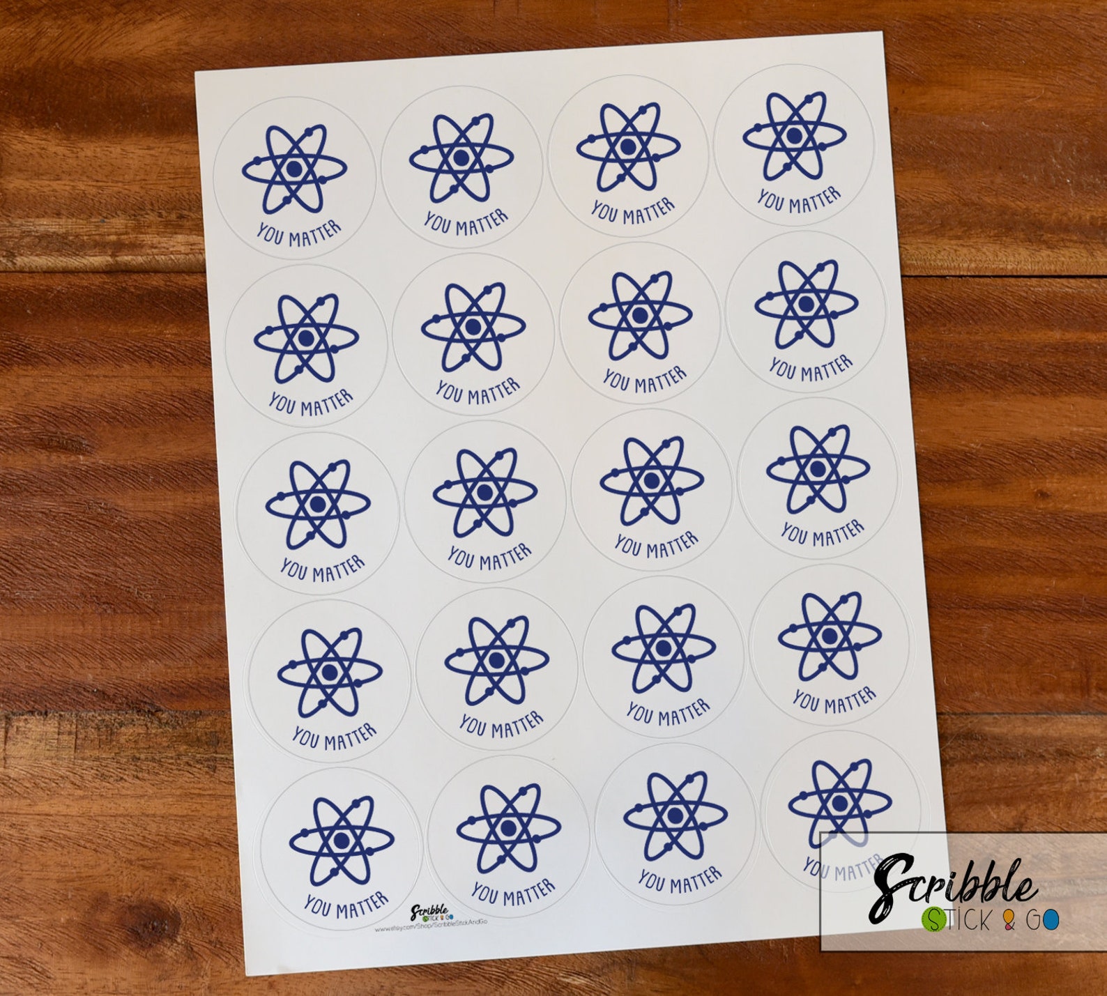 Science Stickers 20 You Matter Gift Tag Happy Mail Funny - Etsy