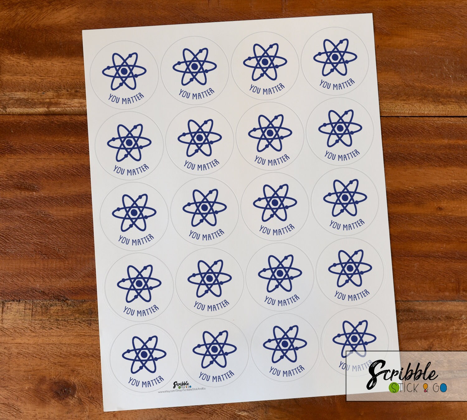 Science Stickers 20 You Matter Gift Tag Happy Mail Funny - Etsy