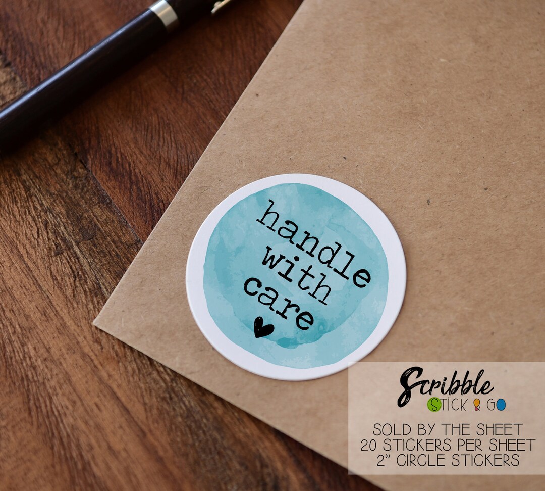 20 Fragile Stickers 2 Inch Postage Labels Careful Packaging - Etsy
