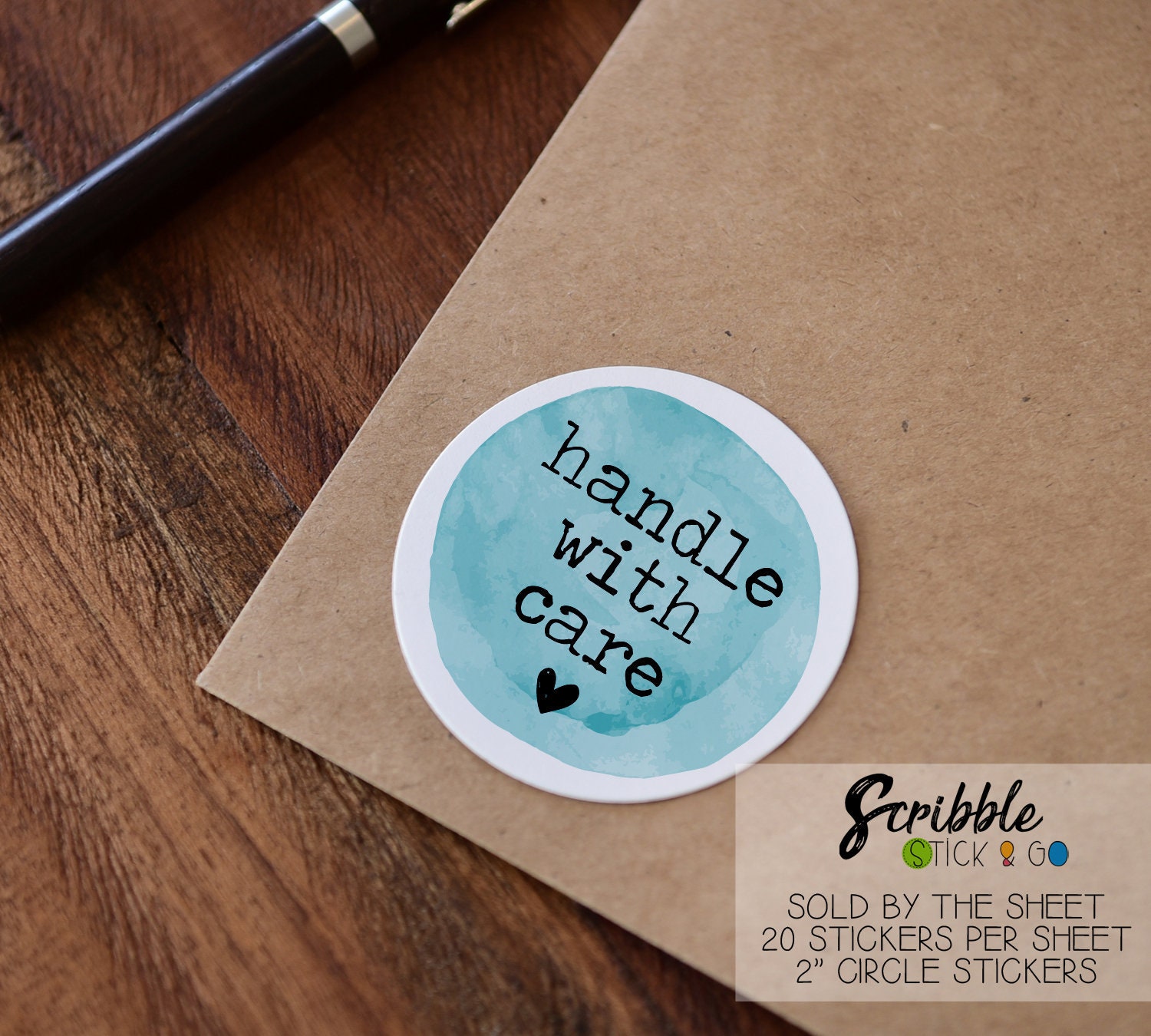 20 Fragile Stickers 2 Inch Postage Labels Careful Packaging - Etsy