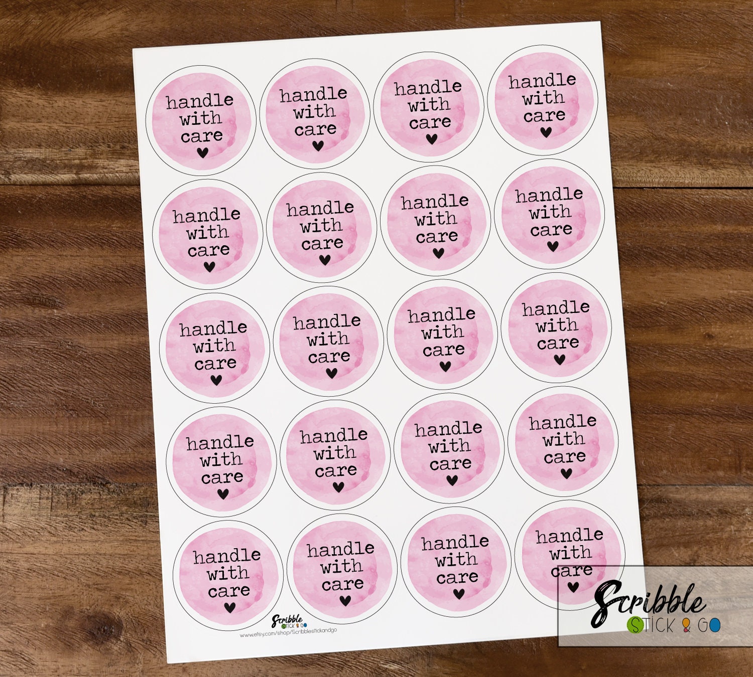 20 Fragile Stickers 2 Inch Postage Labels Careful Packaging - Etsy