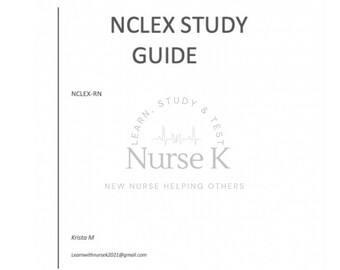 Nclex Study Calendar Template - Etsy Canada