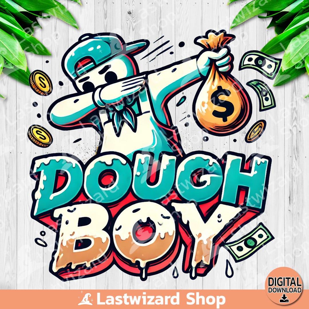 Dough Boy Png, Money Bag Sublimation Design, Watercolor Classic ...