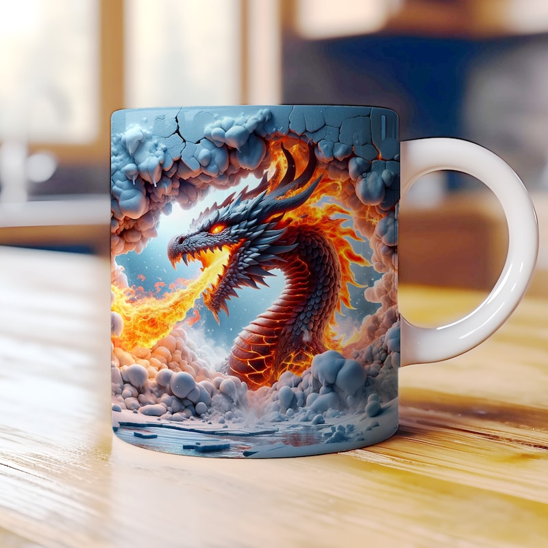 Bad Dragon Mug - Etsy