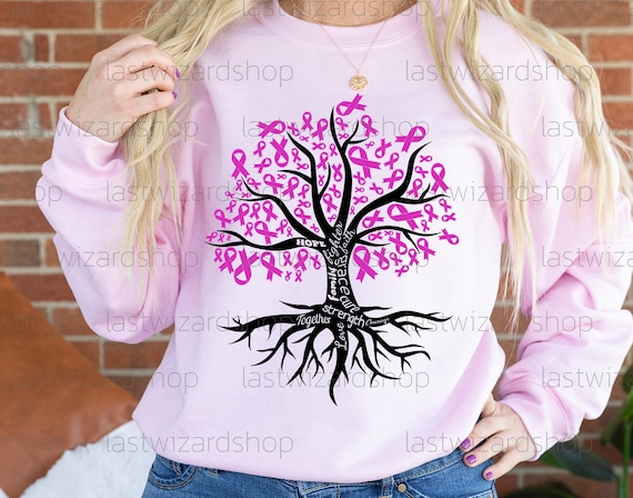 Breast Cancer Tree Svg Cancer Awareness Svg Pink Ribbon Svg | Etsy Canada