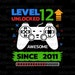 Birthday Boy Gamer Level up 12 Svg Level 12 Unlocked Svg12 - Etsy