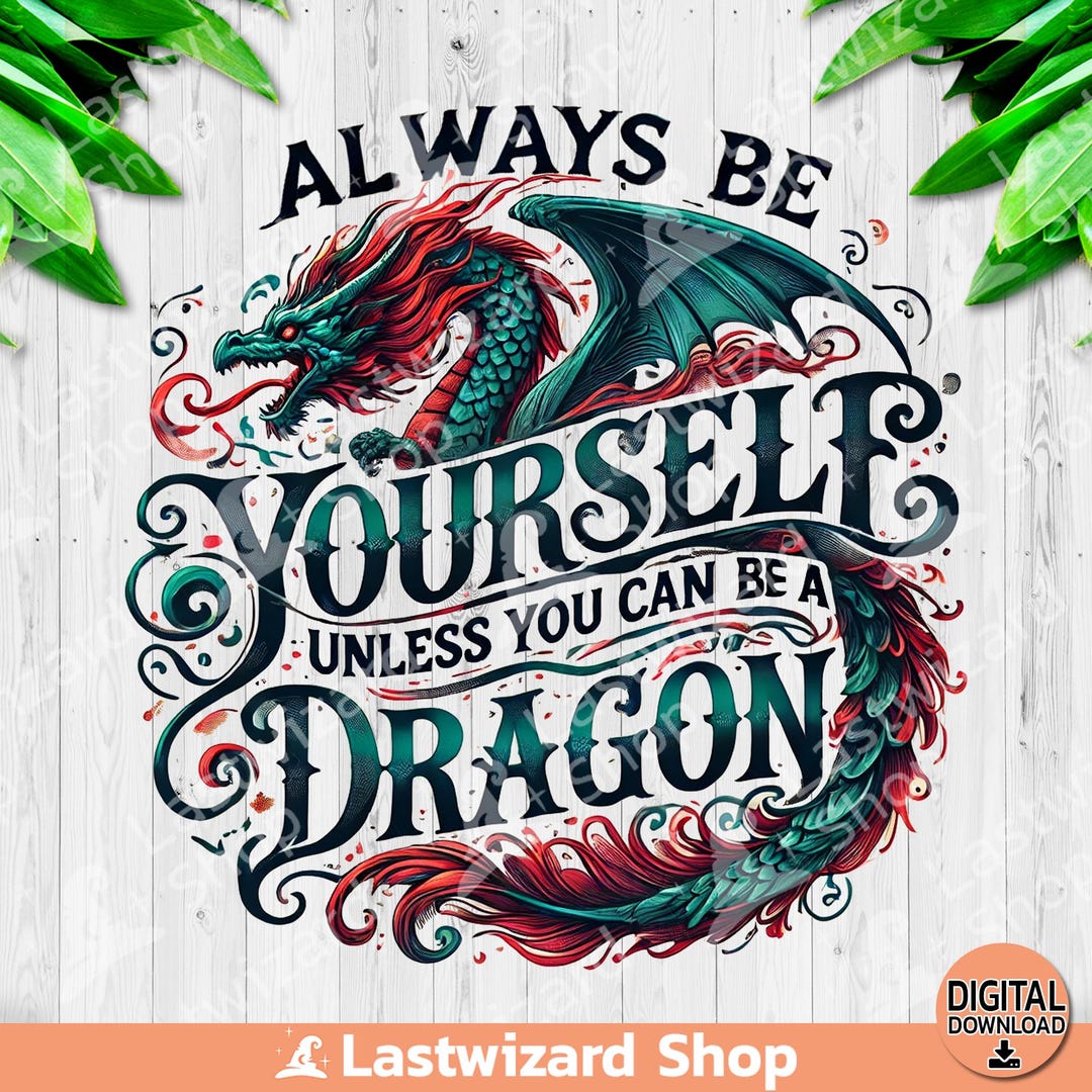 Funny Dragon Quote PNG: Sci-fi Fantasy Clipart (digital Download) - Etsy