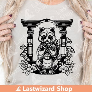 Tanuki Shrine SVG: Japanese Mythology Racoon Dog (digital Files) - Etsy
