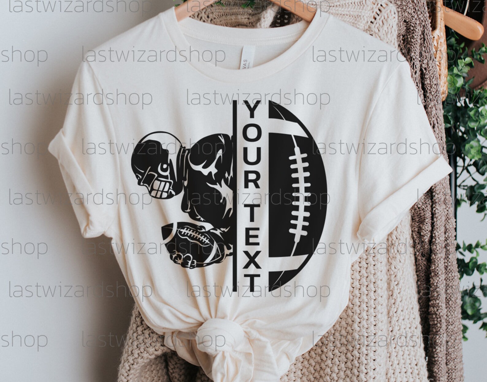 Half Football Half Player Svg Football Season Svg Football | Etsy