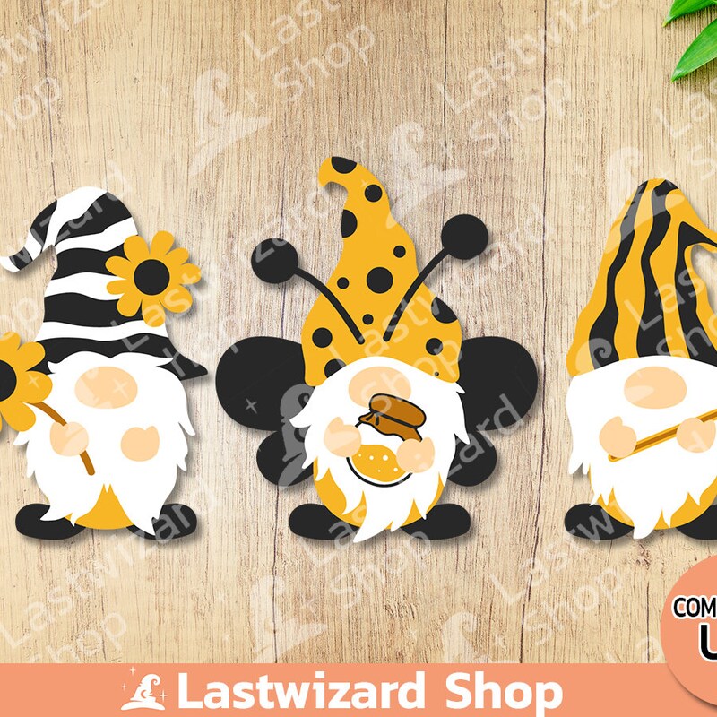 Gnome Bee Svg - Etsy