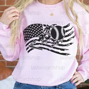 Baseball Distressed American Flag Svg, Baseball Team Svg, Sport Svg ...