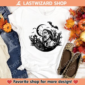 Vampire in Bat Scene Svg, Spooky Svg, Lady Vampire Svg, Lord Vampire ...