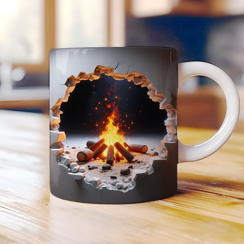 Christmas Campfire Mug - Etsy