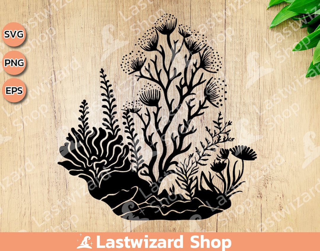 Coral Reefs Svg Png File, Marine Biologist Svg, Ocean Laser Engrave ...