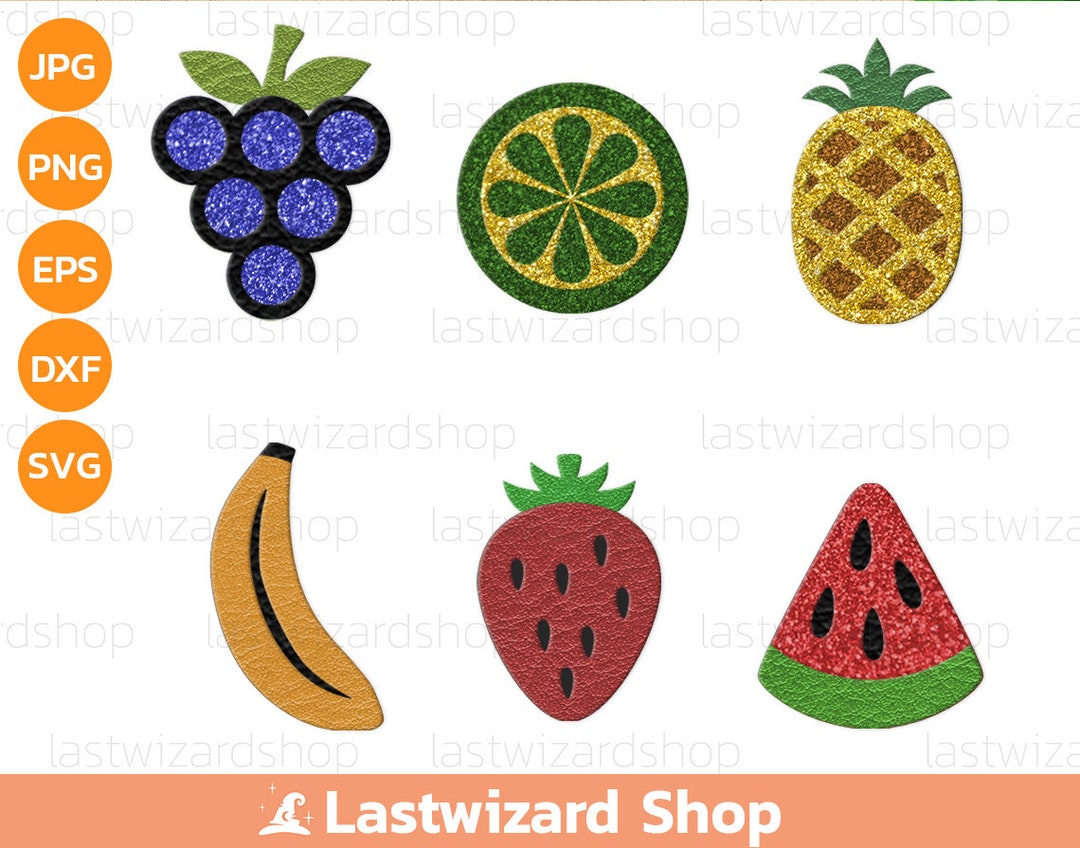 Fruits Snap Clip Svg, Bow Template, Fruit Hair Clip, Clippie Cover ...