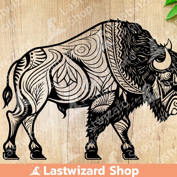 Aztec Buffalo Svg - Etsy