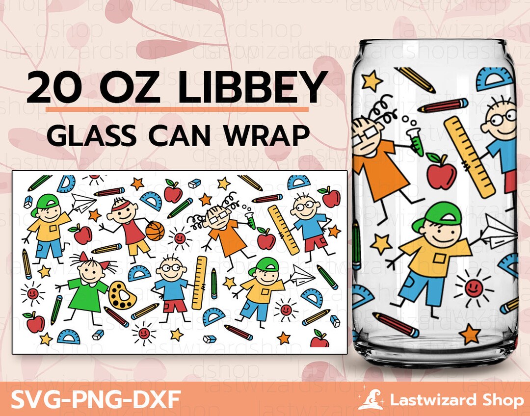 Back to School Can Wrap Svg, Png, Boy, Girl Gift, First Day of School ...