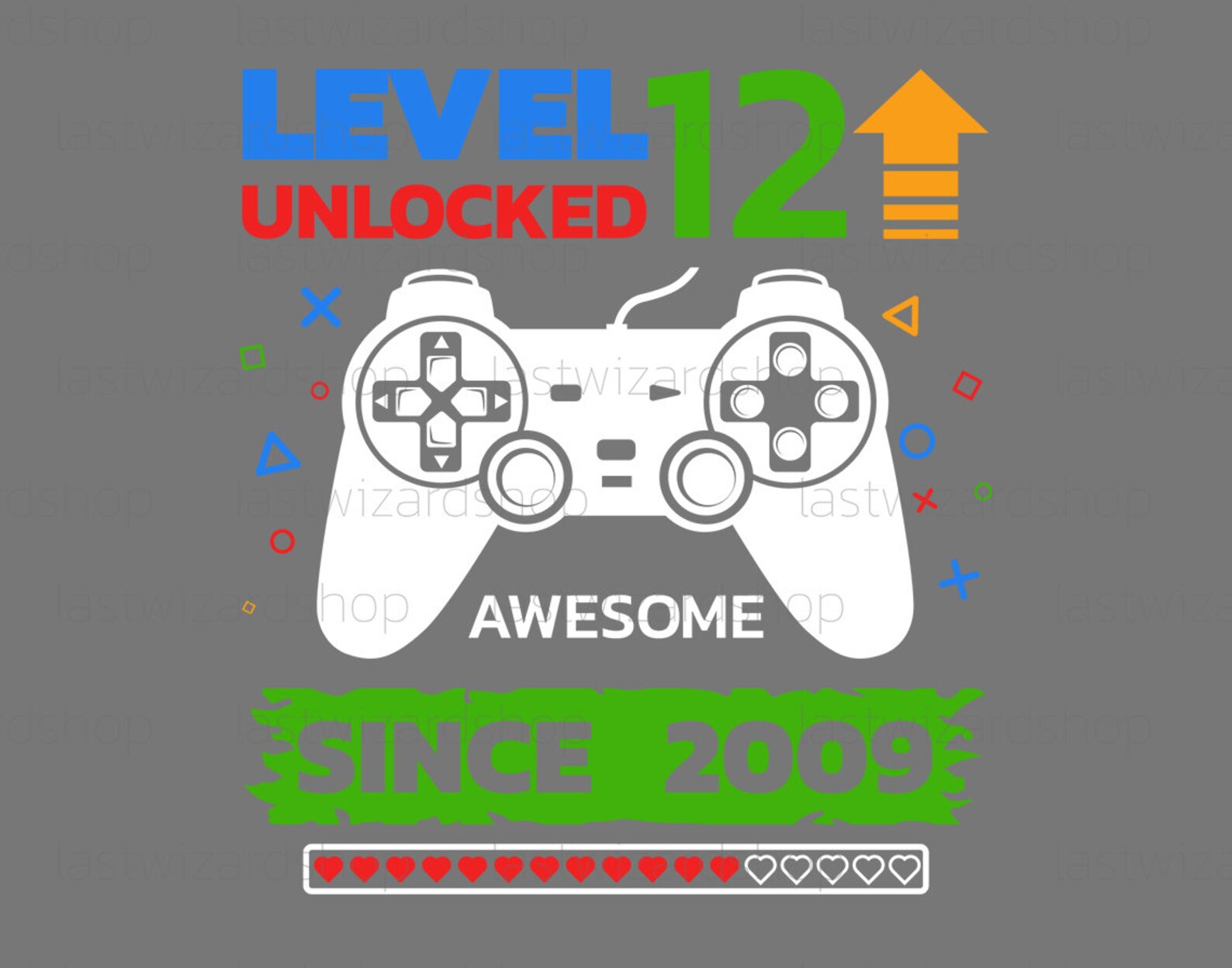 Birthday Boy Gamer Level Up 12 Svg Level 12 Unlocked Svg12 | Etsy
